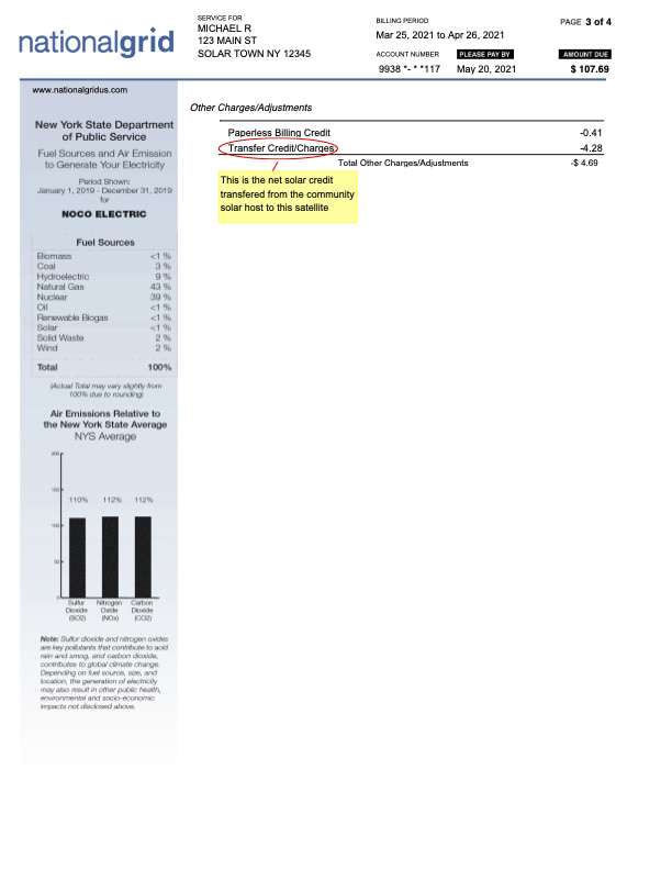 Guide to Community Solar Billing: Bill Breakdown