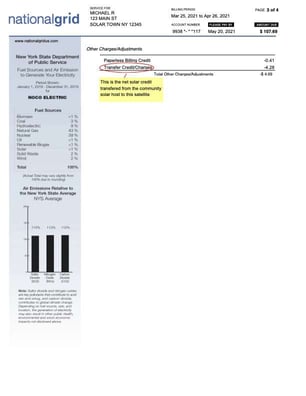 Guide to Community Solar Billing: Bill Breakdown